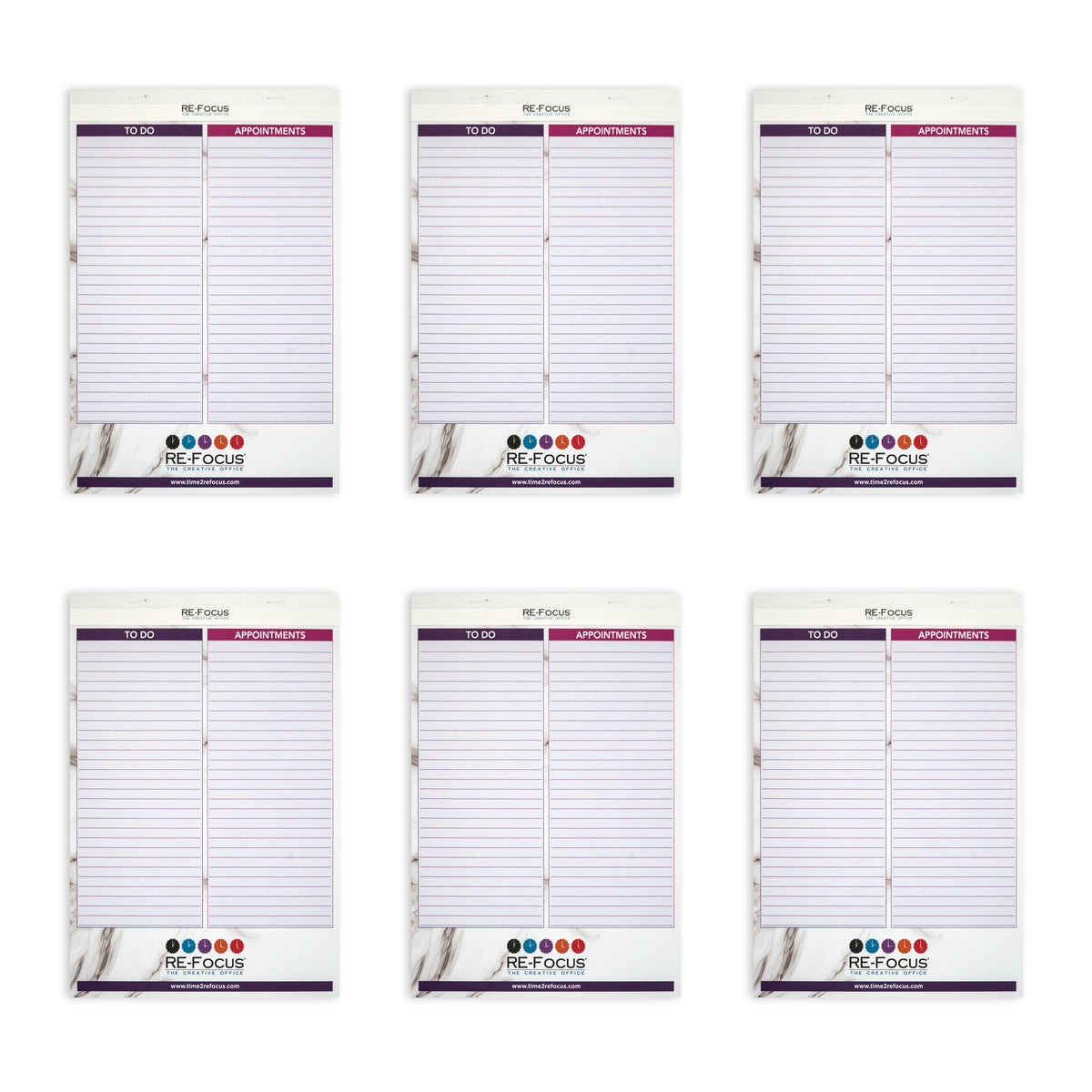 Professional To-Do & Appointment List Pad 30 Sheets | RE-FOCUS – RE ...